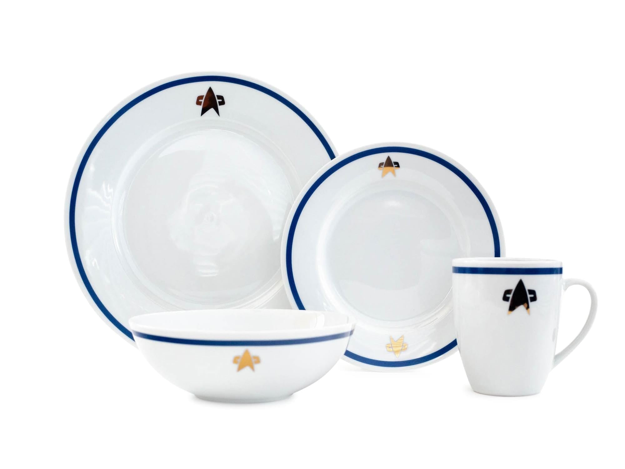 Star Trek Delta Classic 16-Piece Dinnerware Set | Free Shipping – Star ...