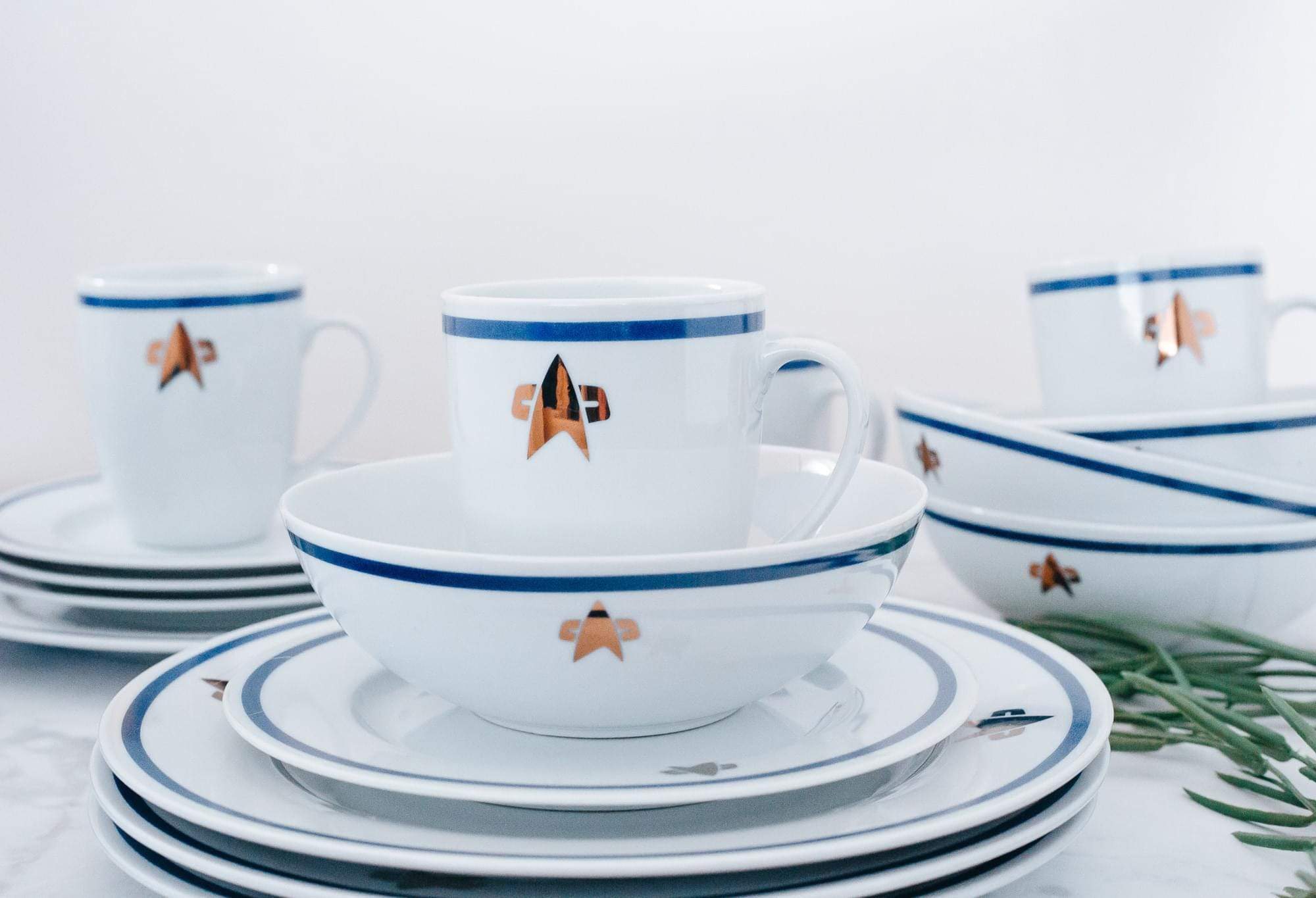 Star Trek Delta Classic 16-Piece Dinnerware Set | Free Shipping – Star ...