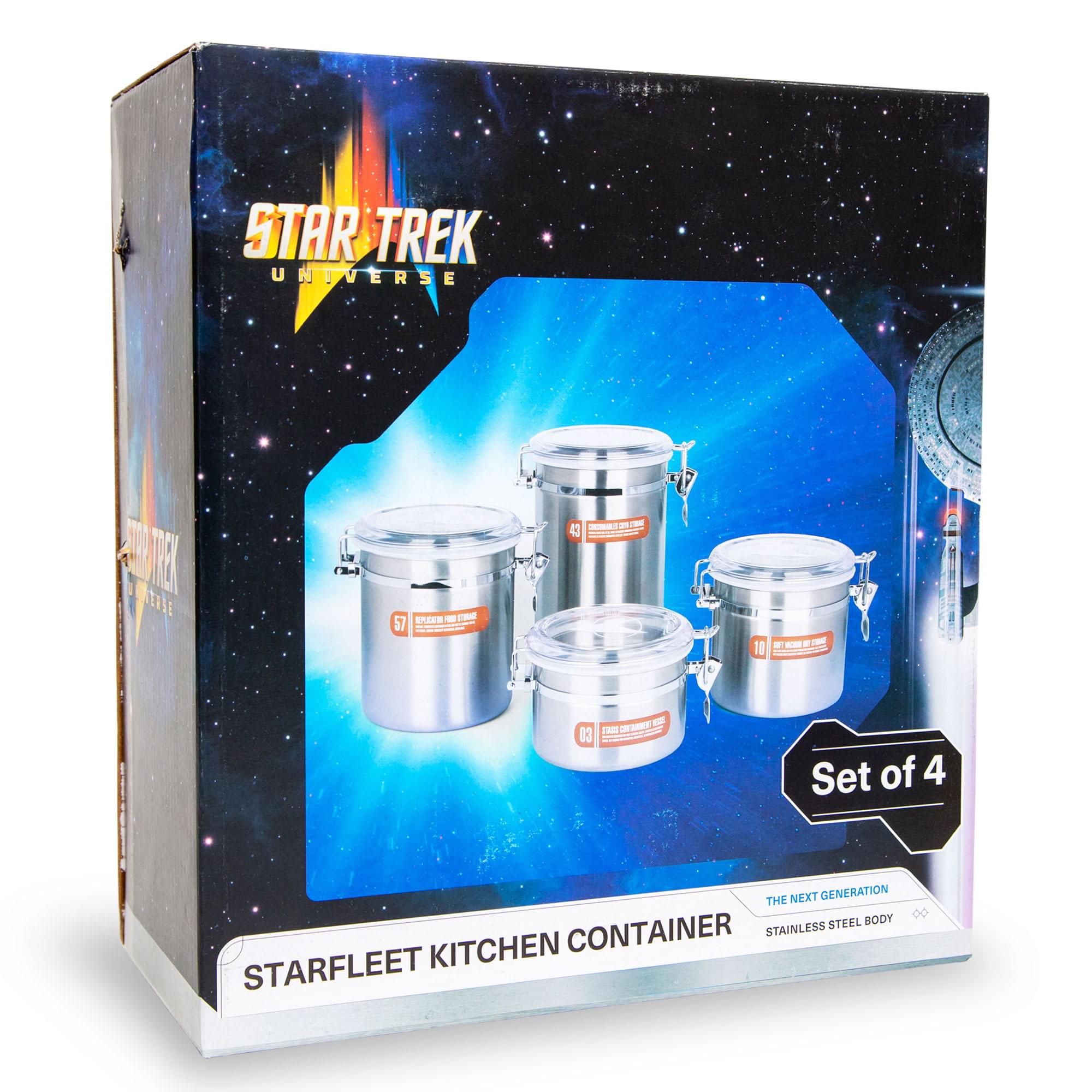 Star Trek: The Next Generation Stainless Steel Storage Jar Containers ...